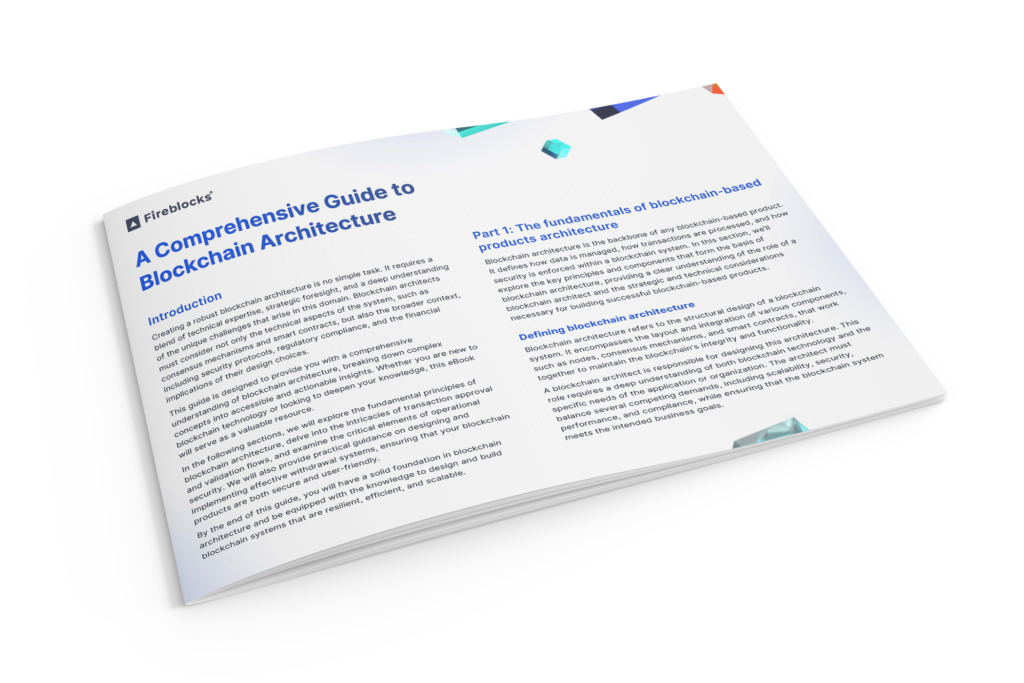 Fundamentals of Blockchain-based Products Architecture