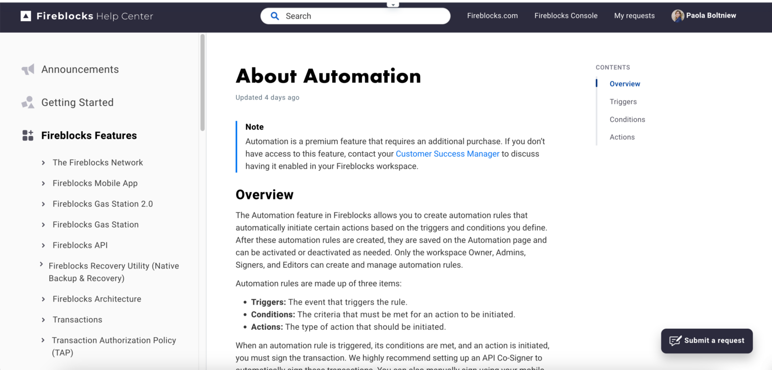 Automation | Fireblocks